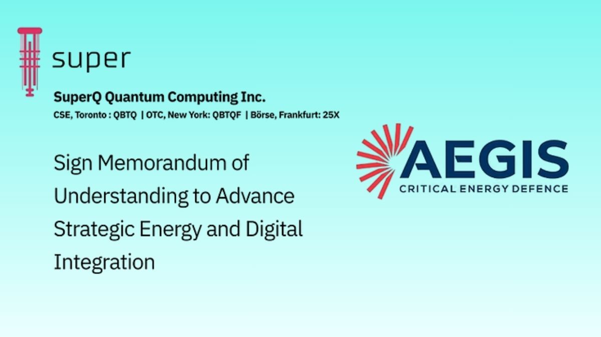 SuperQ Quantum Computing & Aegis partner on energy defense